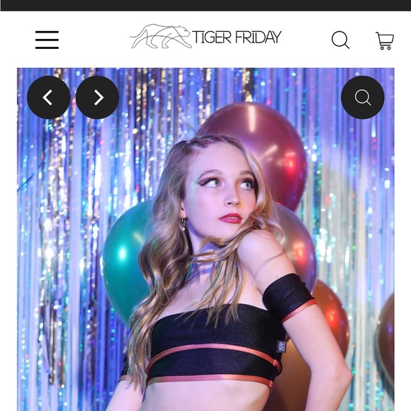 Tiger Friday | Tops | Tiger Friday Adult Medium Radiance Mimi Crop Top ...